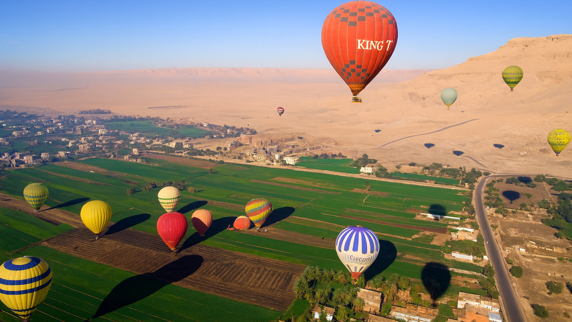 Aerial Views of Luxor, Egypt – Hot Air Balloon Over Temples & The Nile (4K)