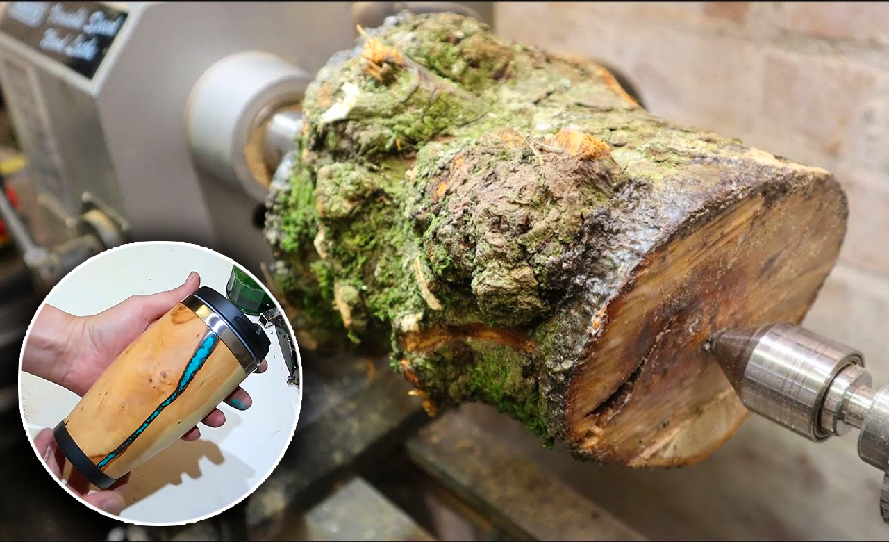 Unexpected woodturning result – vase turned into…