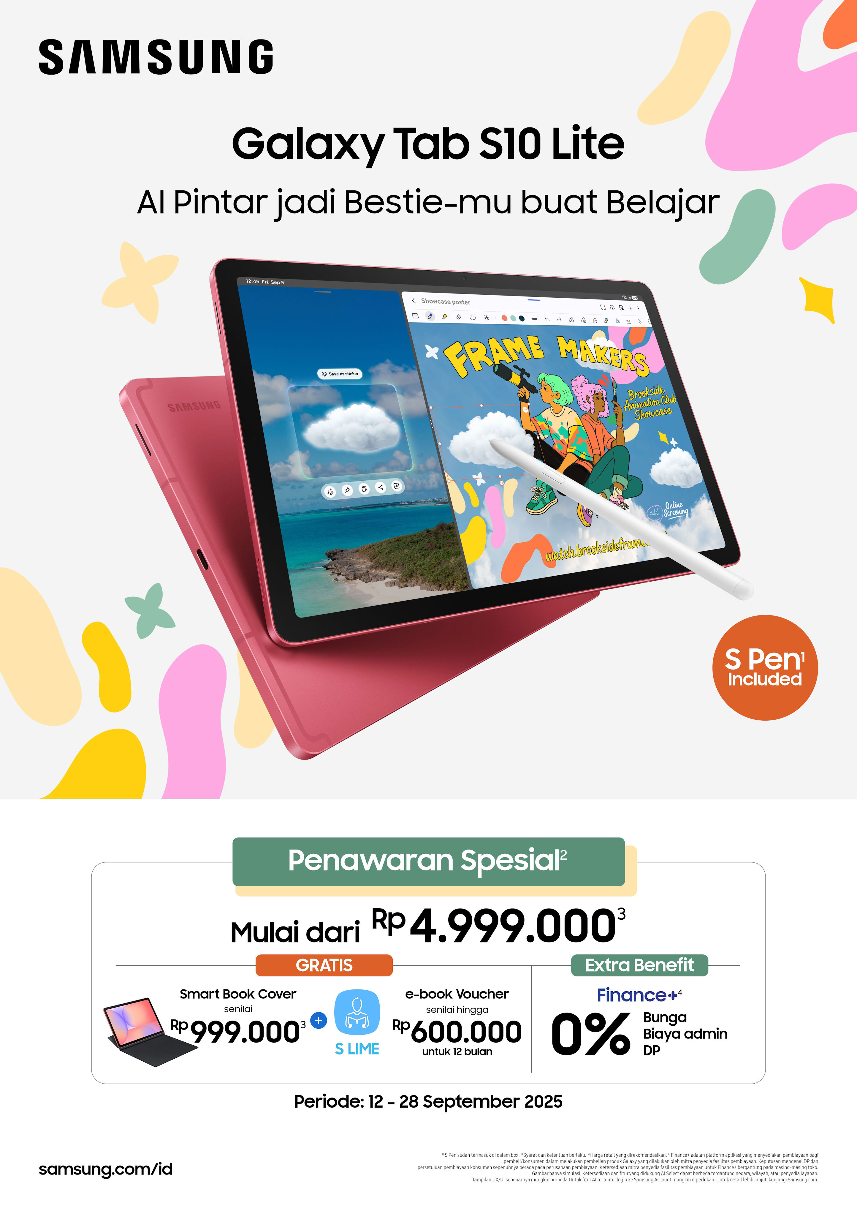 Samsung Hadirkan Tablet Galaxy Tab S10 Lite 2025 di Harga 4 Jutaan