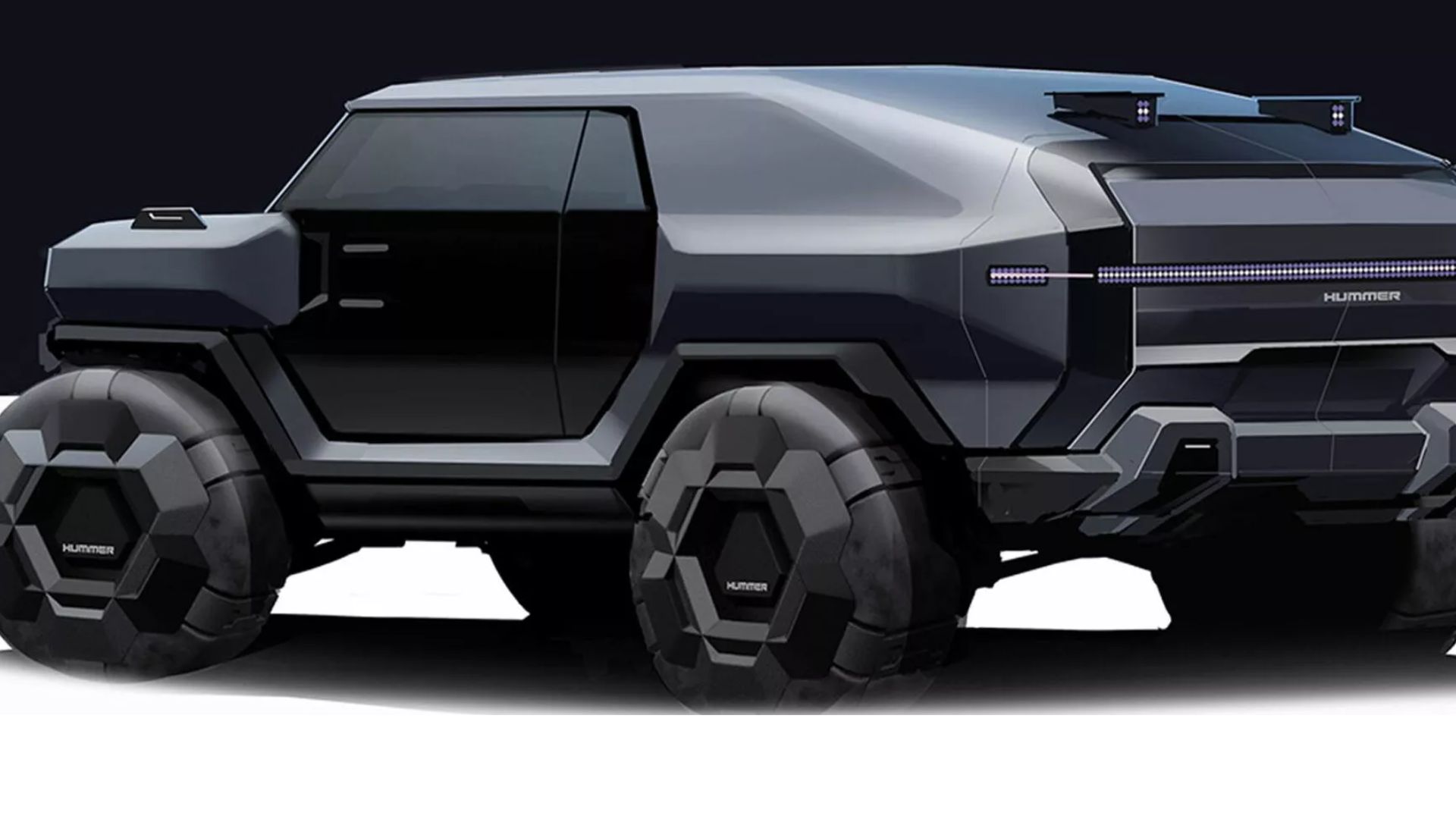 Photos: Intern-designed electric SUV concept shows futuristic Hummer in ...