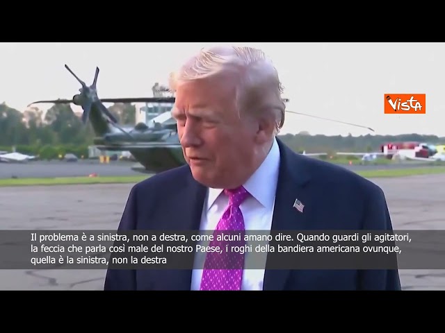 Trump: Il problema è a sinistra, la feccia che parla male del nostro ...