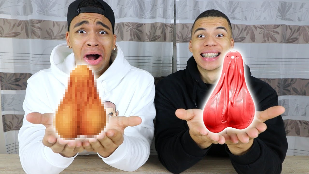 Echtes Essen vs Gummi Essen challenge | Kelvin & Marvin