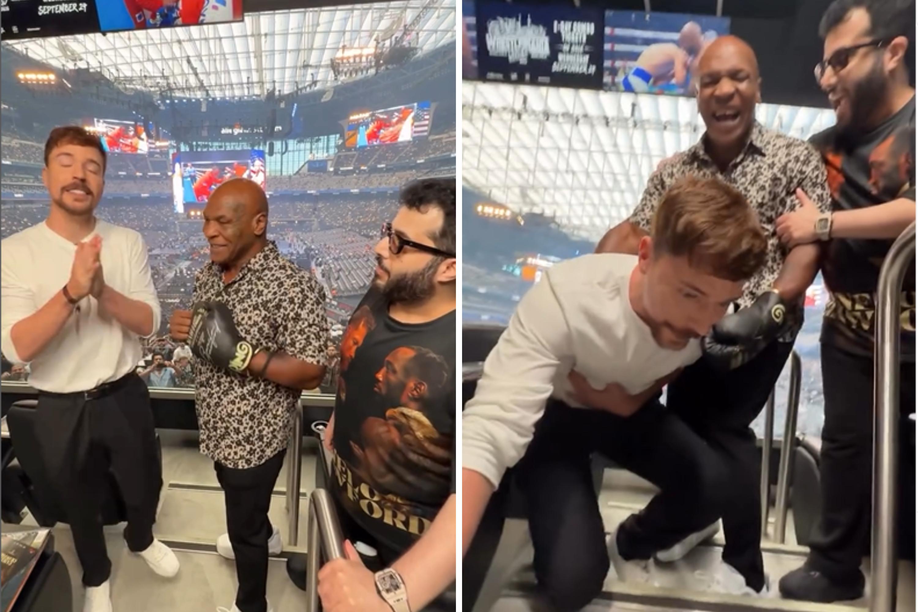 MrBeast getting punched by Mike Tyson goes viral