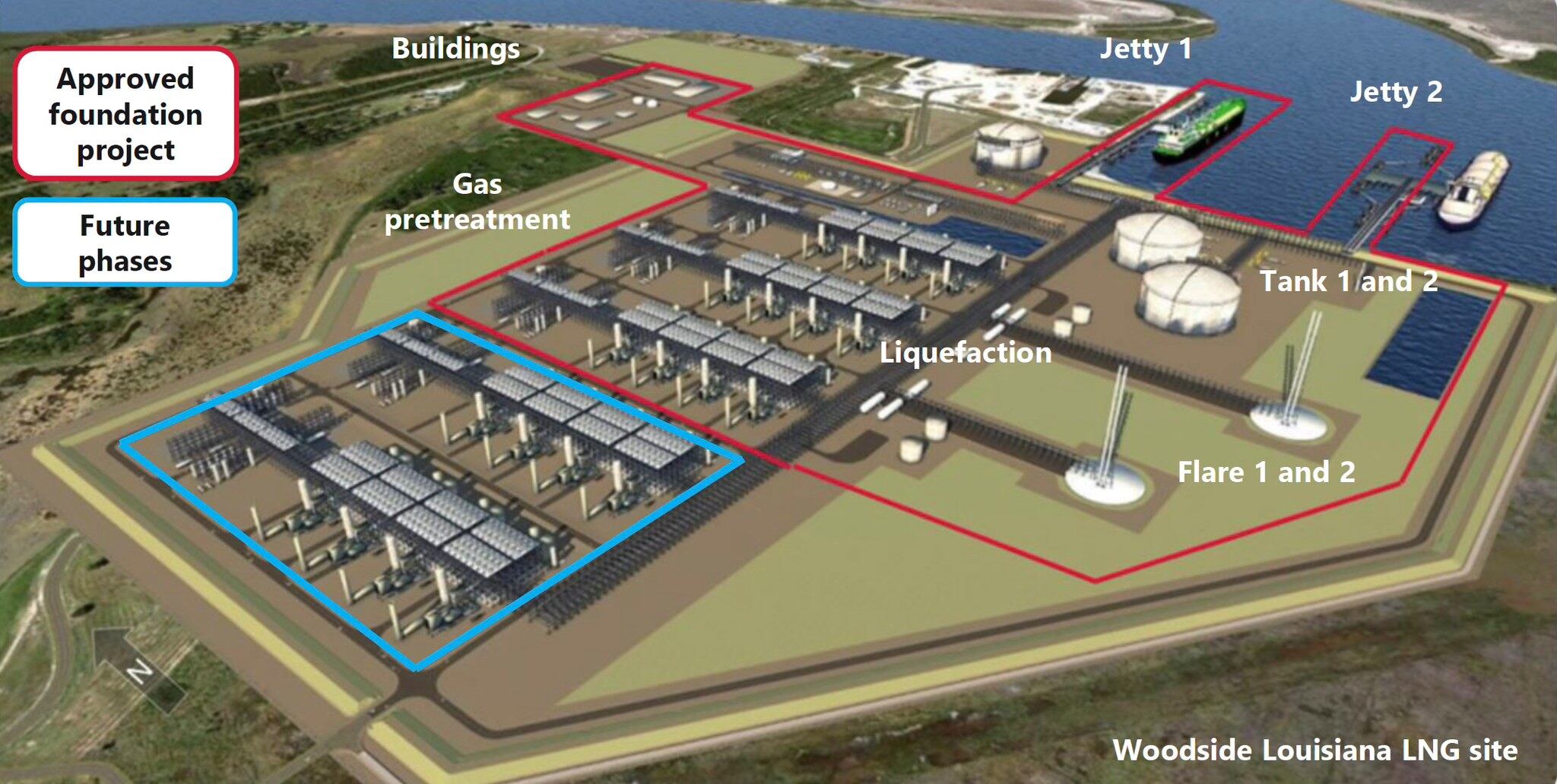Gov. Landry attends groundbreaking for $17B LNG project near Sulphur