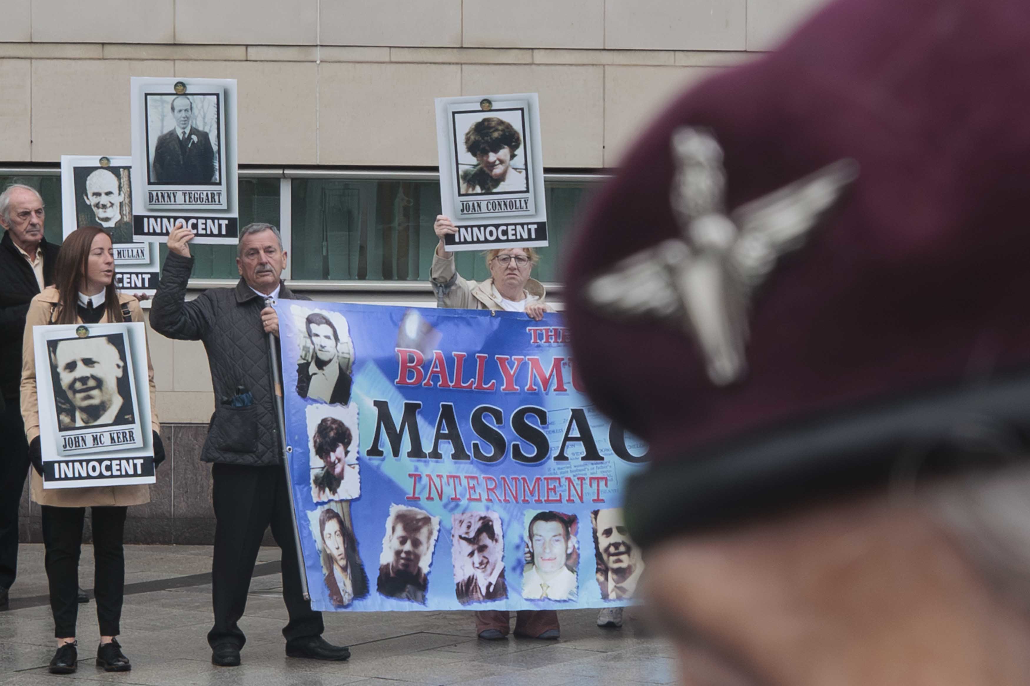 Contrasting viewpoints outside court ahead of Soldier F trial