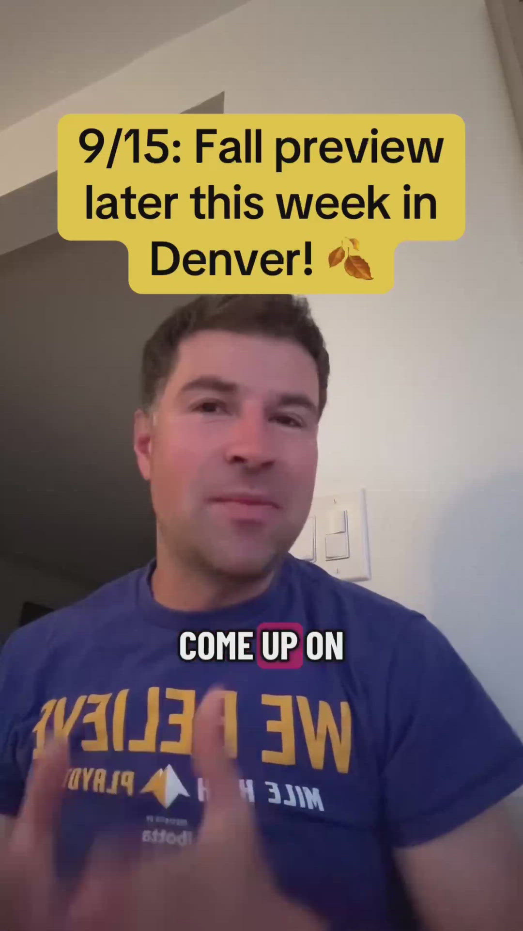 Fall preview later this week in Denver! 🍂