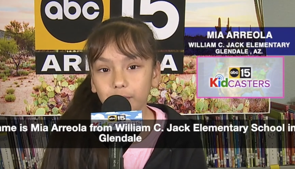 Kidcaster Mia gives your Monday morning forecast from William C. Jack ...
