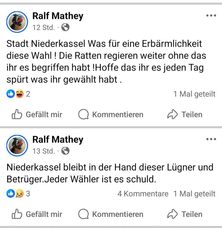 Nach Facebook-Posts: Staatsschutz ermittelt gegen Niederkasseler AfD ...
