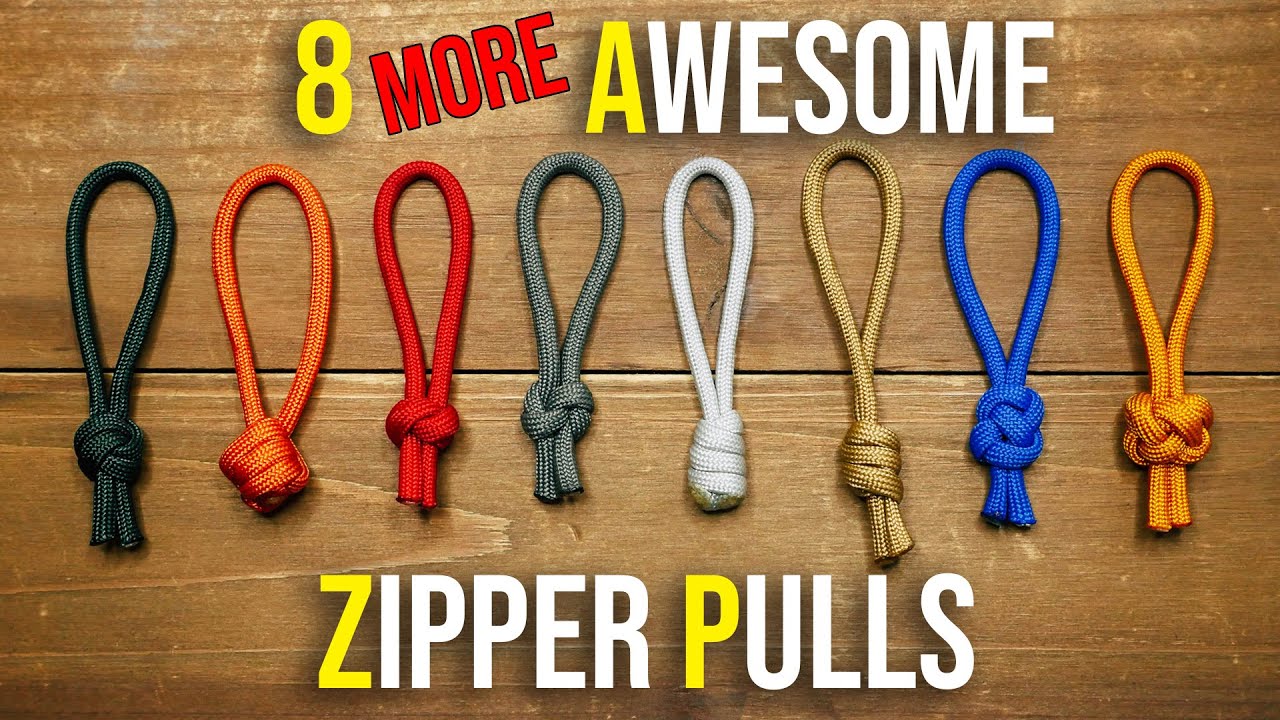 8 easy and fun paracord zipper pulls you can make | DIY tutorial