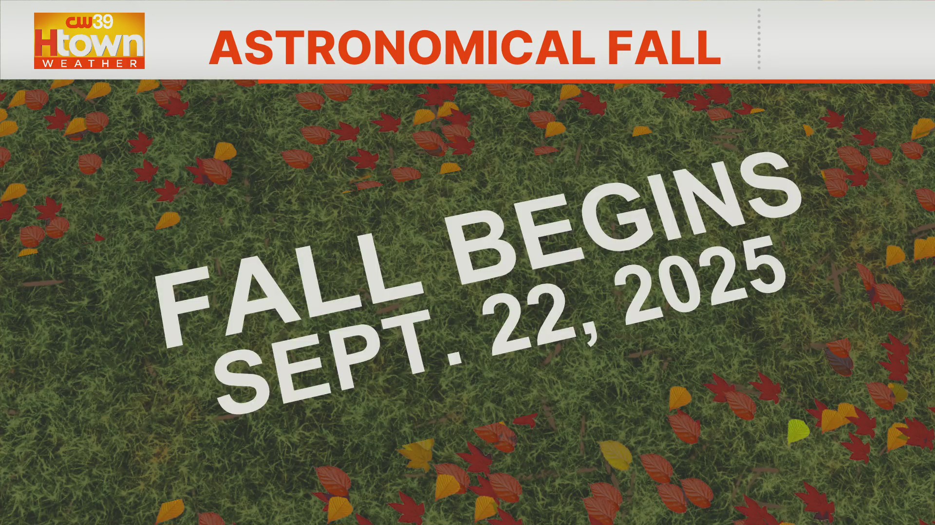 Summer's end is near: Fall season approaches next week