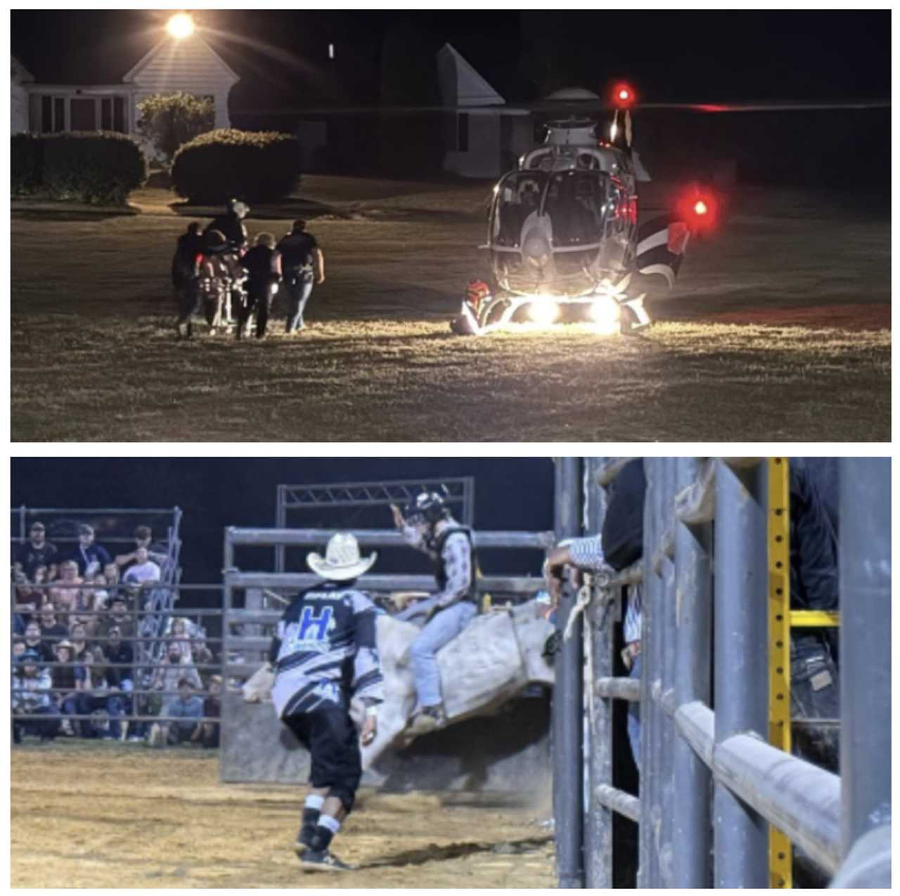 Bull Rider Injured Event At Roxbury Lions Club Park