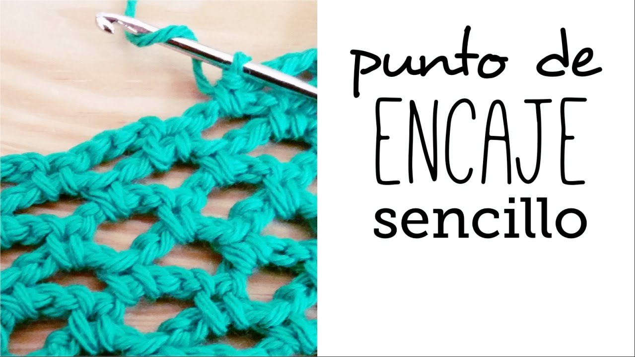 Aprende a Tejer Punto de Encaje Sencillo a Crochet | Tutorial Paso a Paso