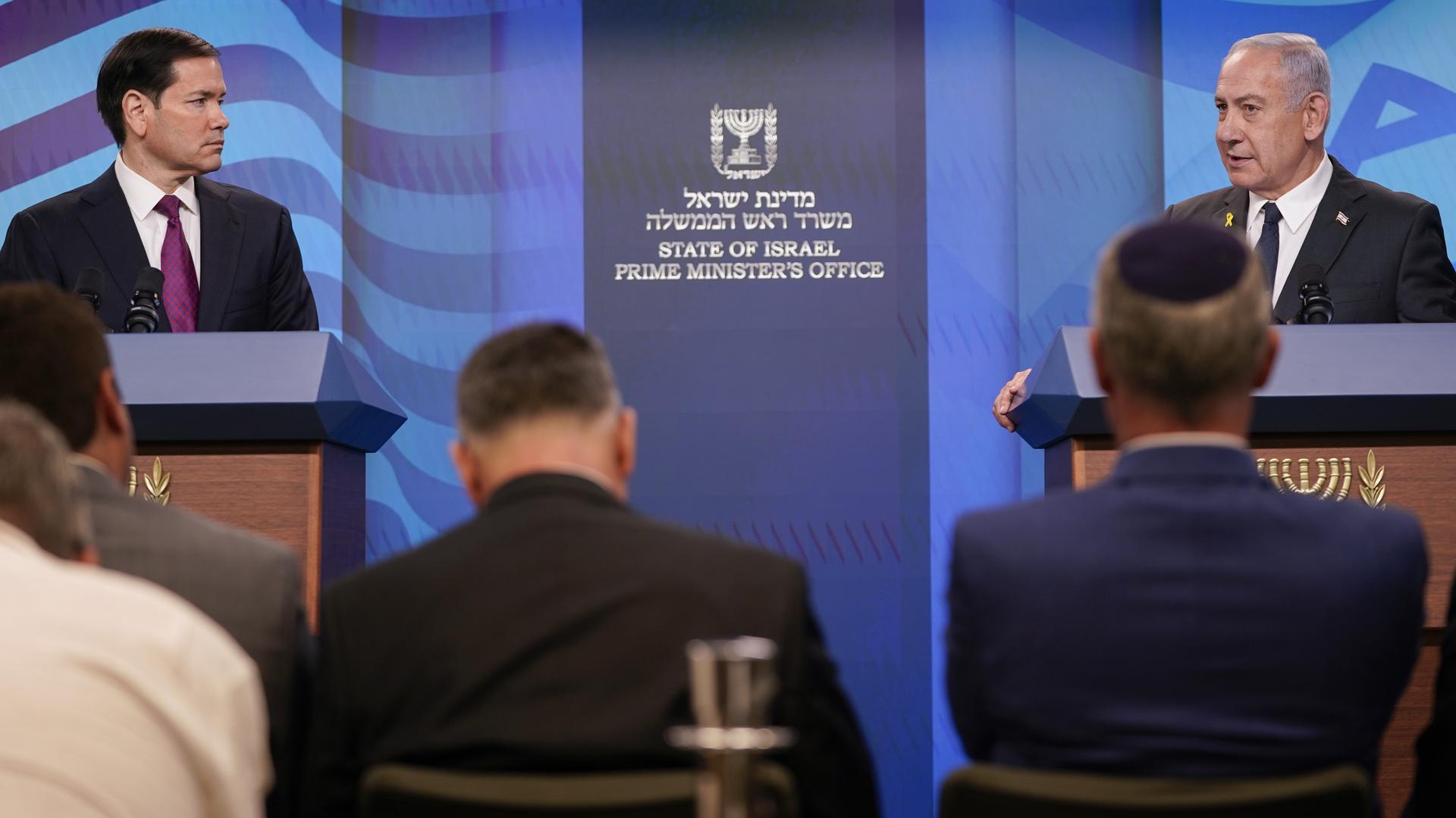 Netanyahu junto a Marco Rubio: "Nos apoyamos ante los gobiernos débiles ...