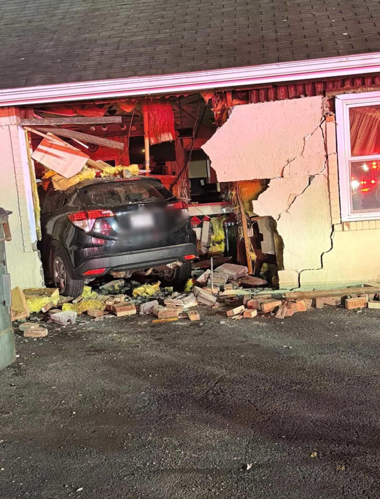 Car Drives Into Newburgh's Blazing Bagels Plus