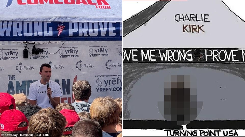 Long Island newspaper apologizes for Charlie Kirk cartoon graphic