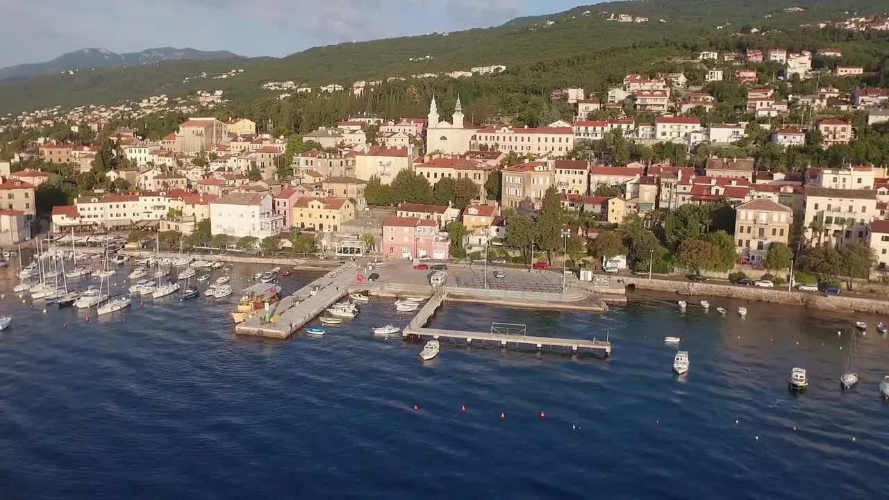Drone Tour of Opatija: Stunning Flight Along the Croatian Coast