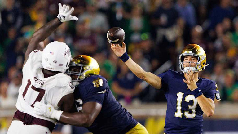 Notre Dame Reveals Depth Chart, Injury Updates for Purdue Game