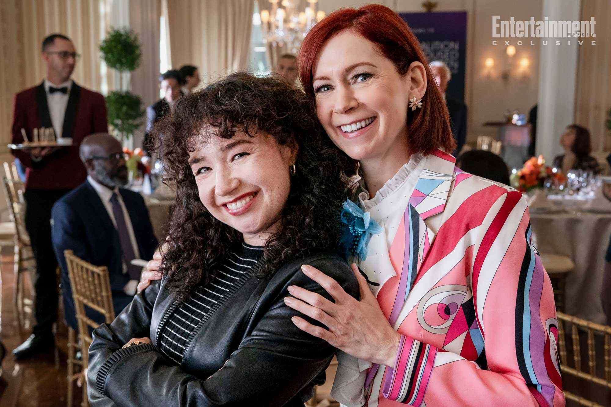 See “Good Fight” stars Sarah Steele and Carrie Preston reunite on ...