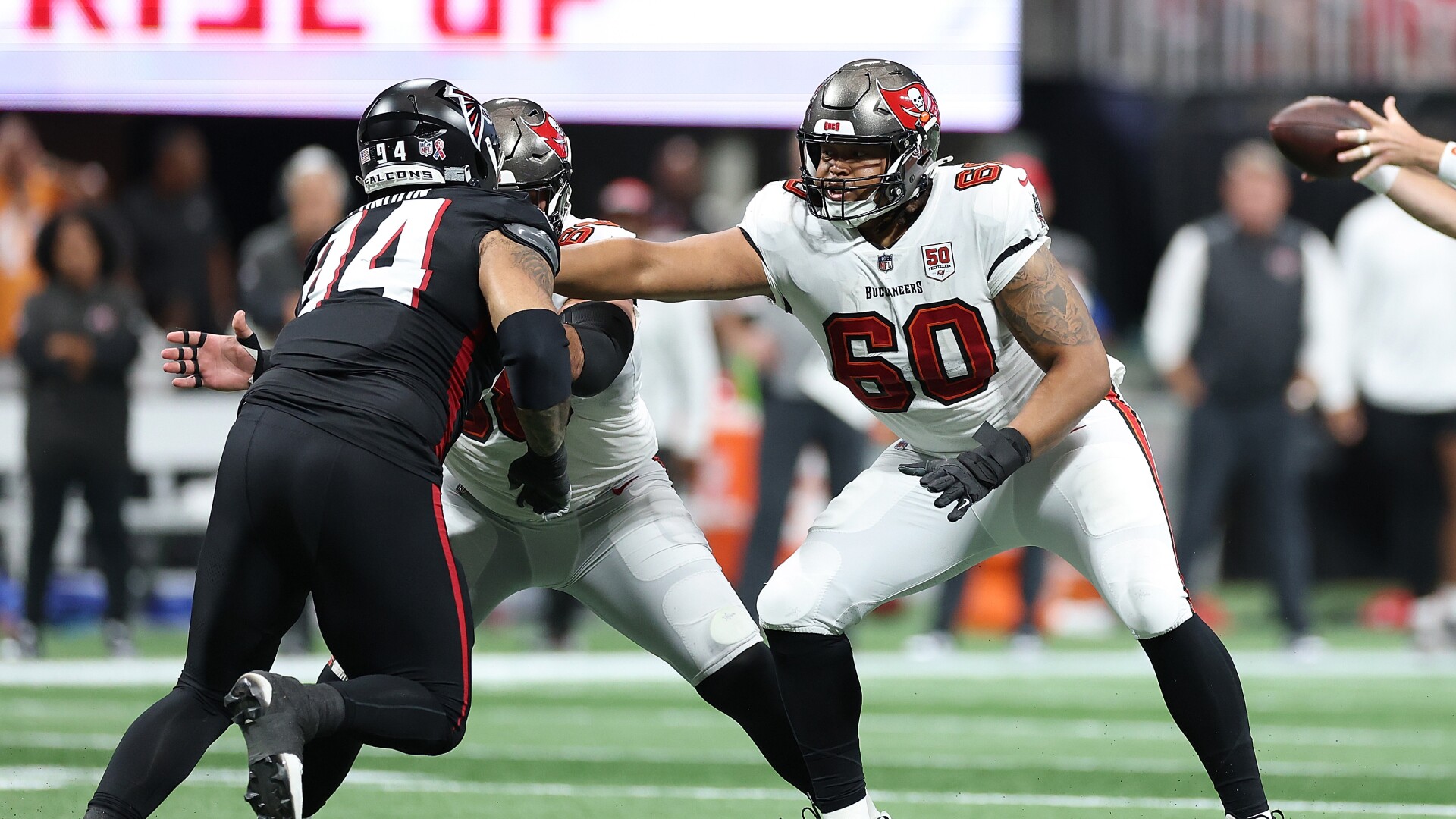 Bucs elevate LG Michael Jordan from the practice squad