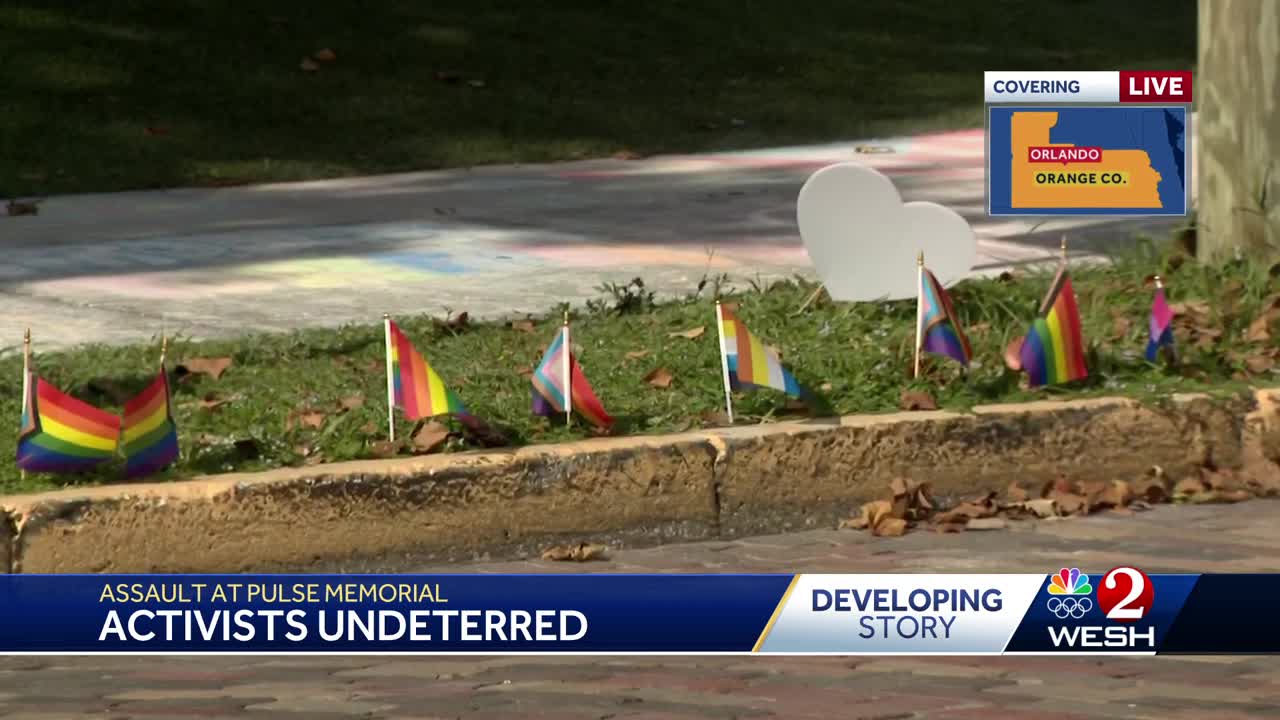 Activist assaulted outside Pulse memorial where rainbow crosswalk ...