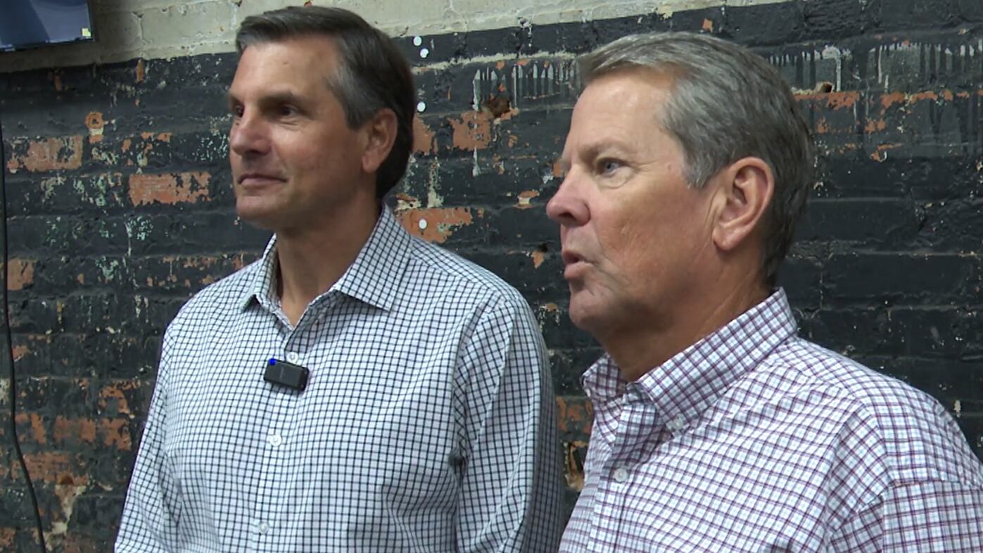 Kemp comes to Augusta with his pick for U.S. Senate, Derek Dooley