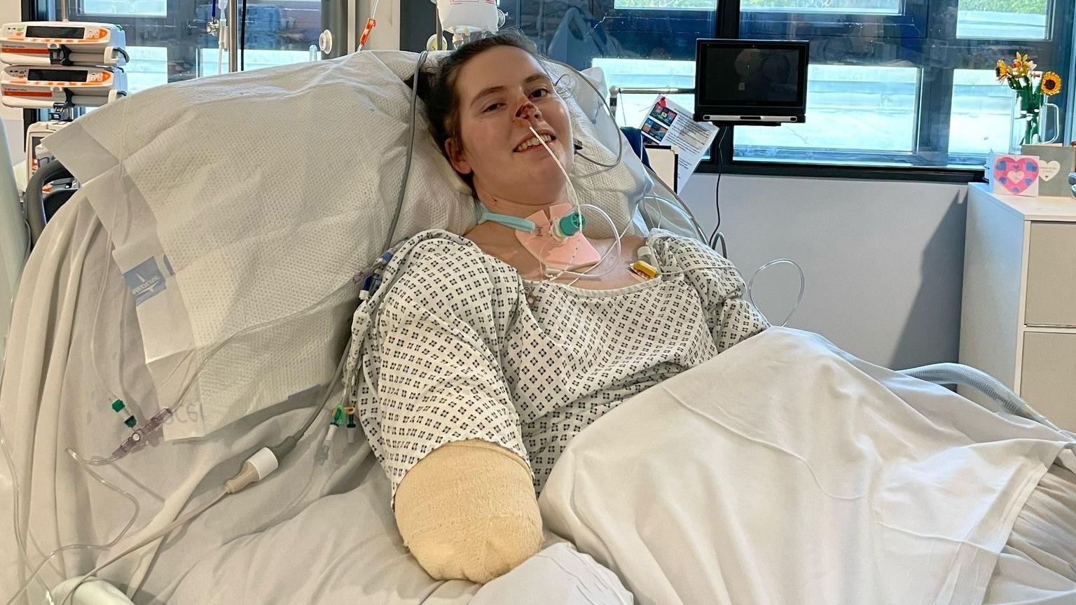 Triathlete ready to face life with no limbs after sepsis
