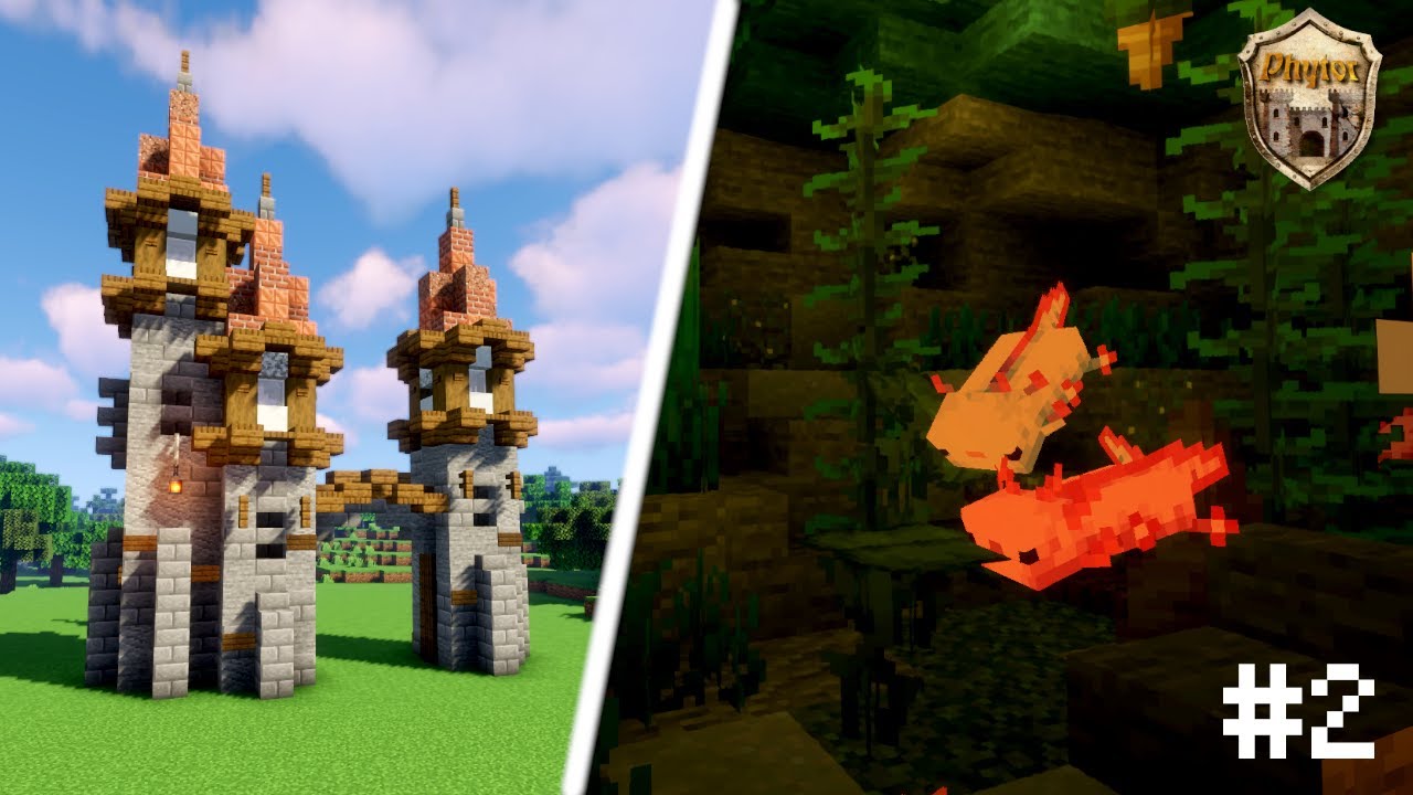 Minecraft Zoo Survival: Axolotl Aquarium and Entrance