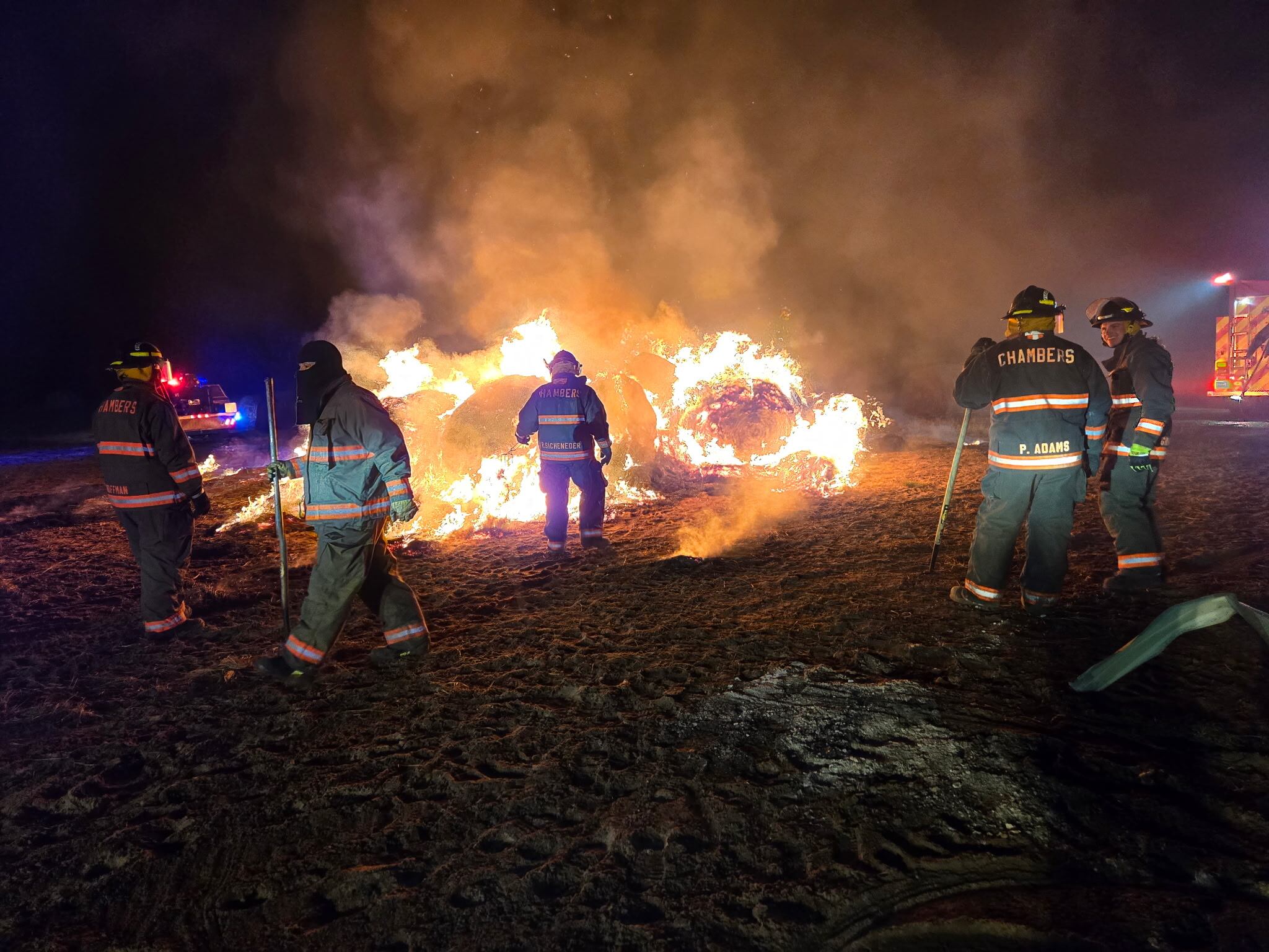 Electrical fire destroys shop, hay bales in Holt County