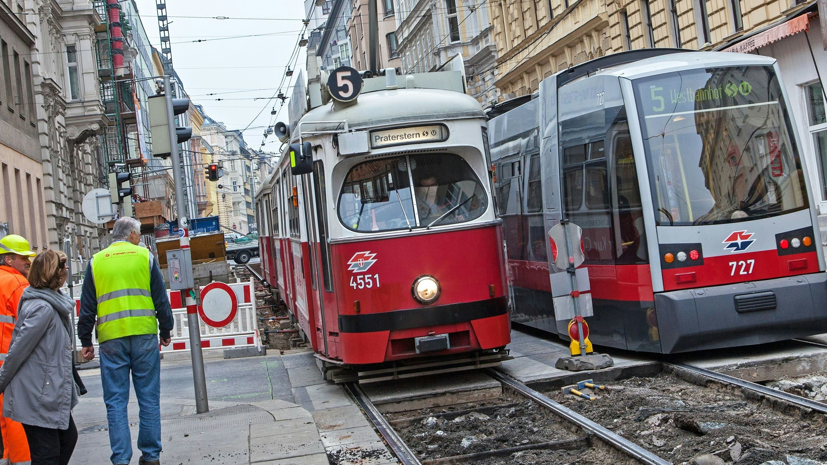 Bim-Baustelle: "Fünfer" fährt nicht zum Westbahnhof