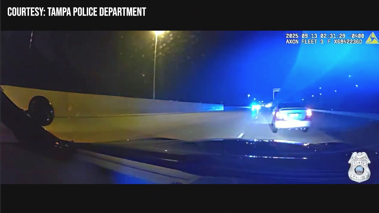 Video: Law enforcement stops wrong-way driver