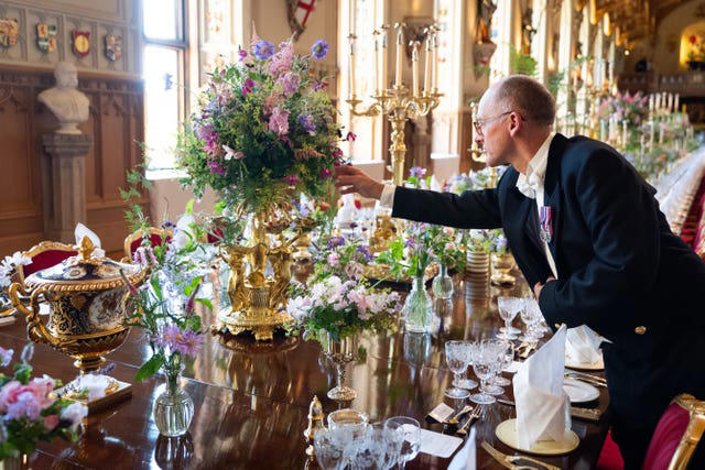The lavish state banquet being staged for Donald Trump at Windsor