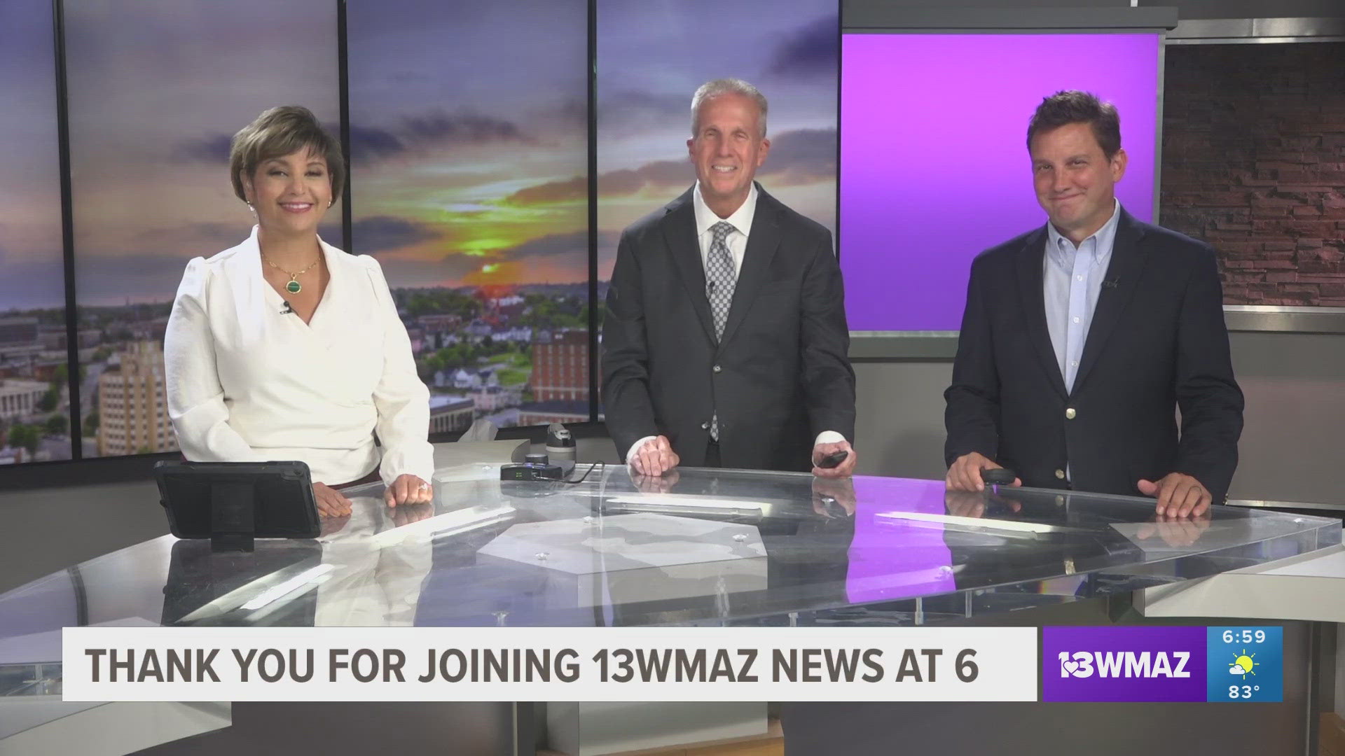 First-ever 13WMAZ News at 6:30 livestream with Ben Jones, Frank Malloy ...