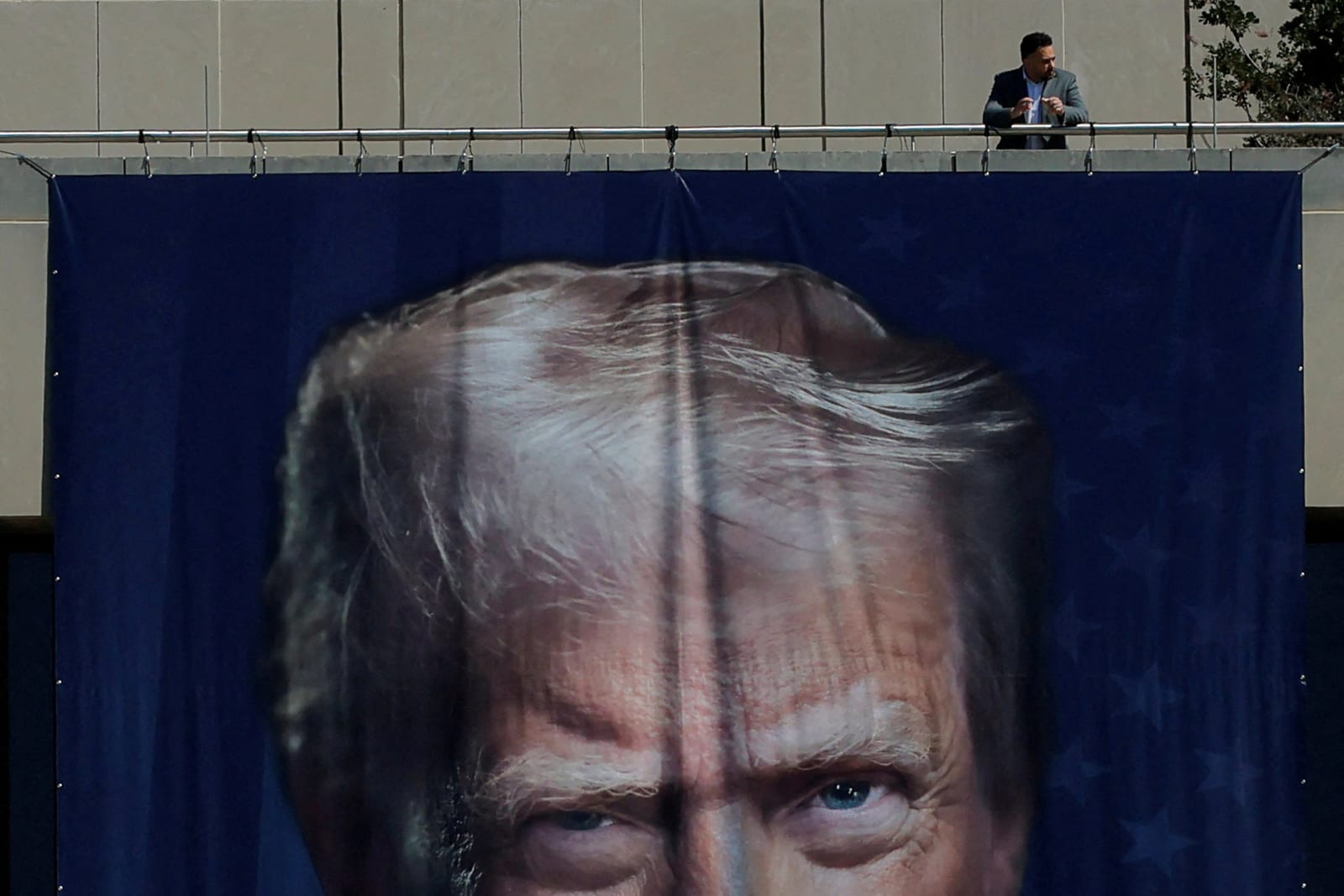 Exposed: Trump's pricey bid to hang giant 'Orwellian' banners of his ...