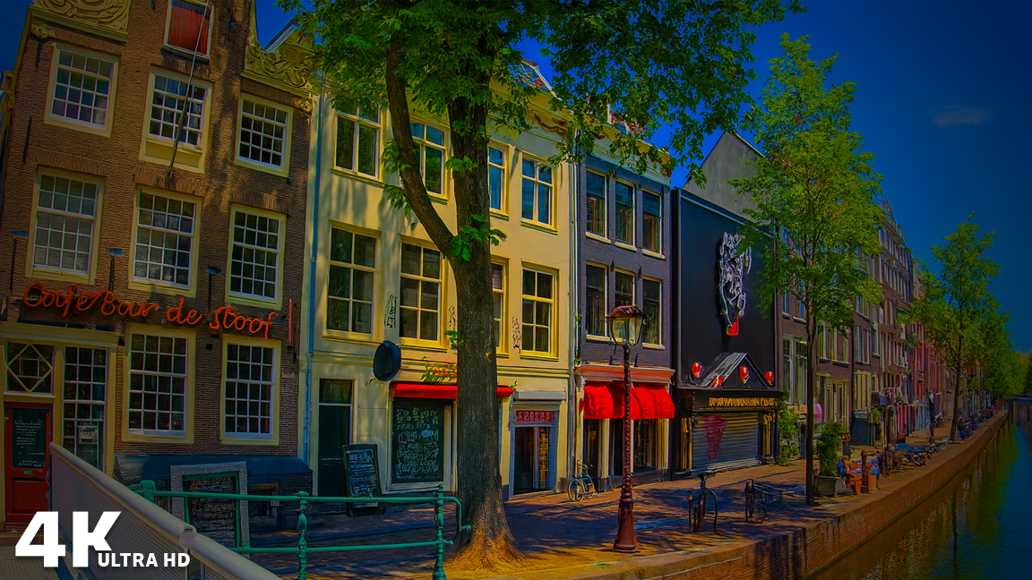 Amsterdam Red Light District Walking Tour – Netherlands (4K)
