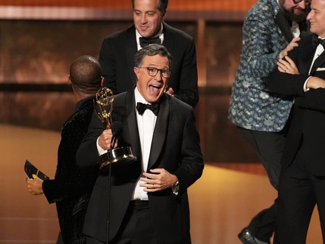 Stephen Colbert Of Montclair Wins Emmy Award After ‘Late Night Show ...