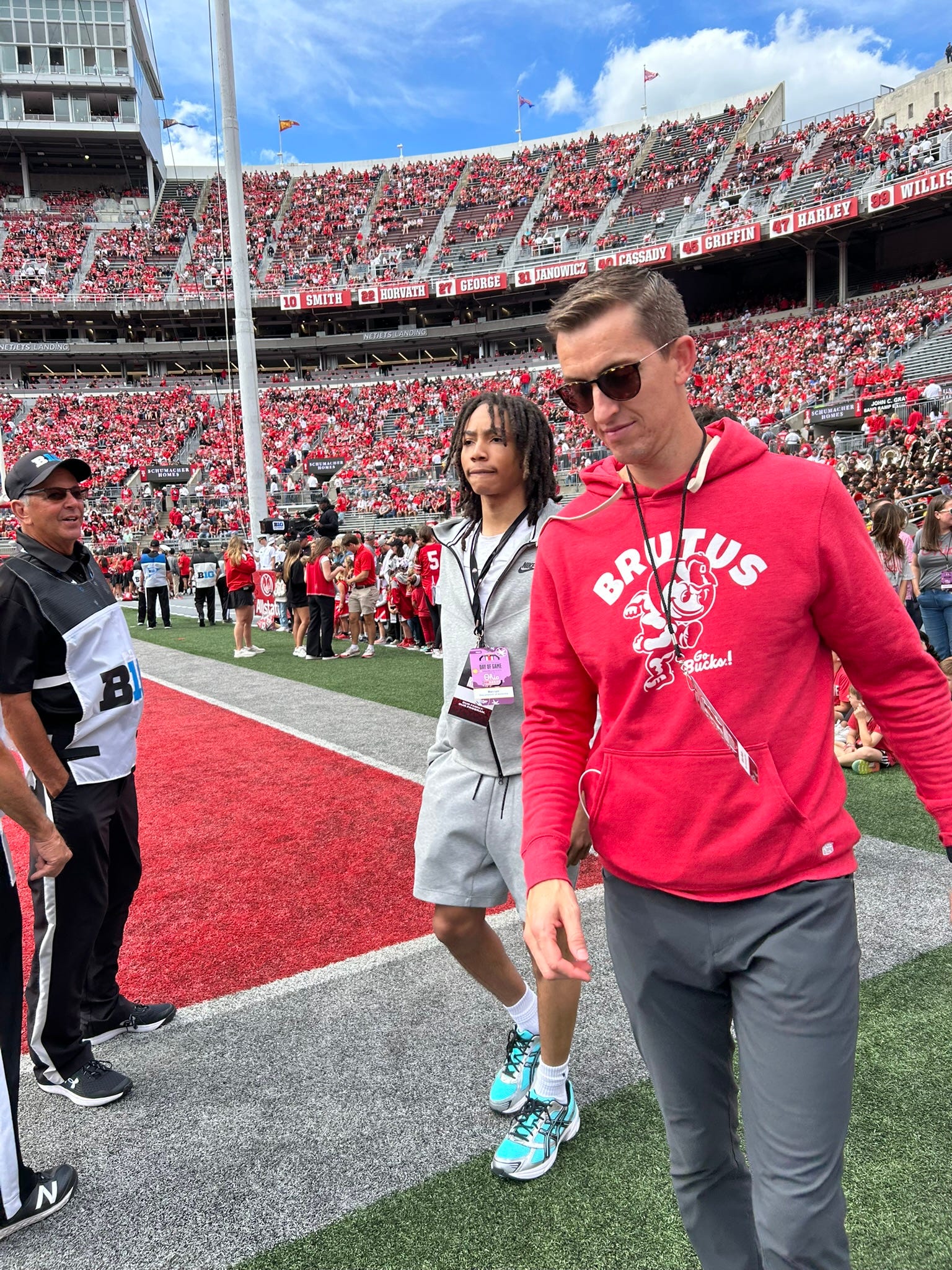 Ohio State recruit Dylan Zeigler enjoys football game, watching John ...