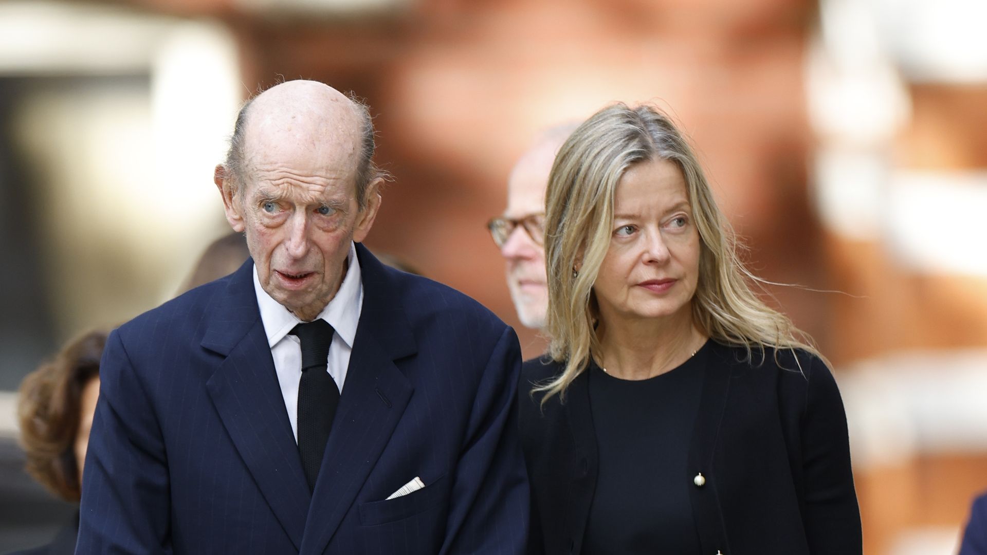 Duke of Kent pictured for first time at private funeral rites for late ...