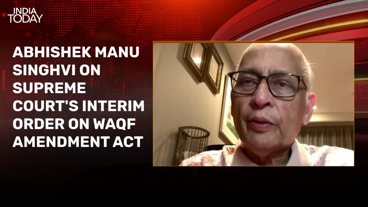Abhishek Manu Singhvi decodes Supreme Court's interim order on Waqf ...