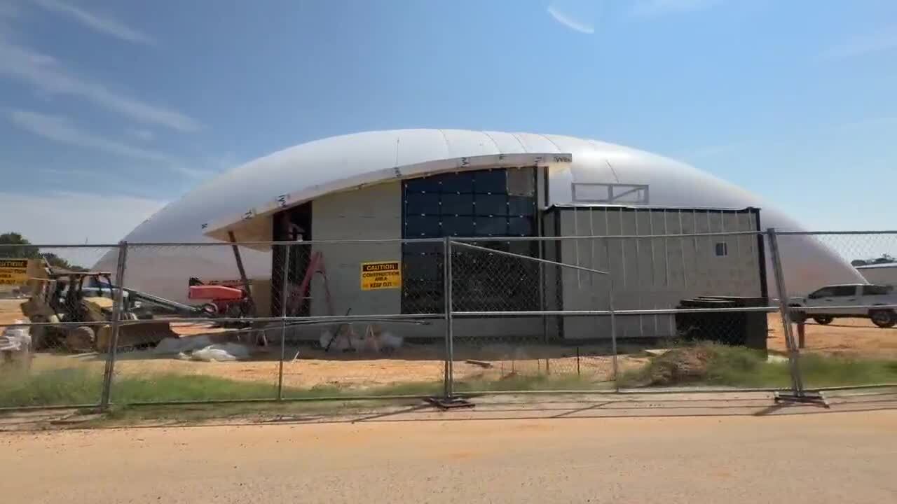 LeTourneau University Air Dome fully inflated