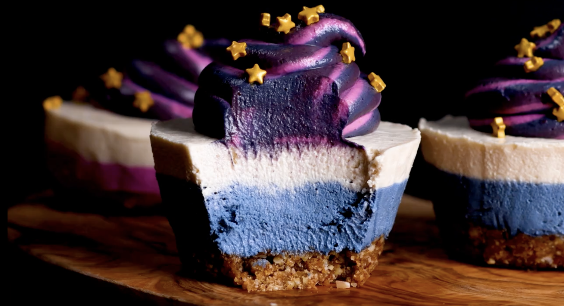 Vegan Galaxy Cheesecakes