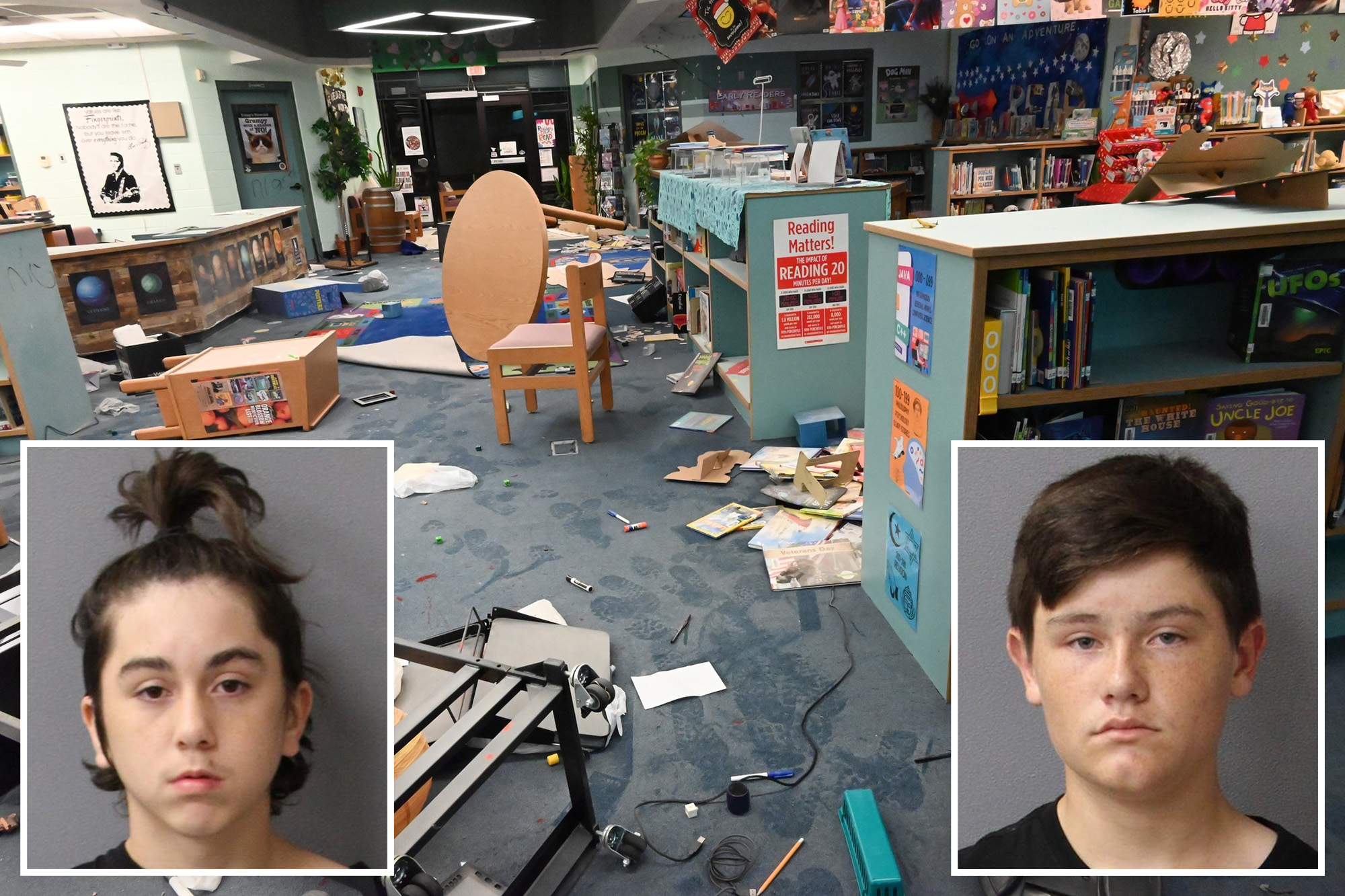 Rampaging Florida boys cause $50K in damages to school library — and ...