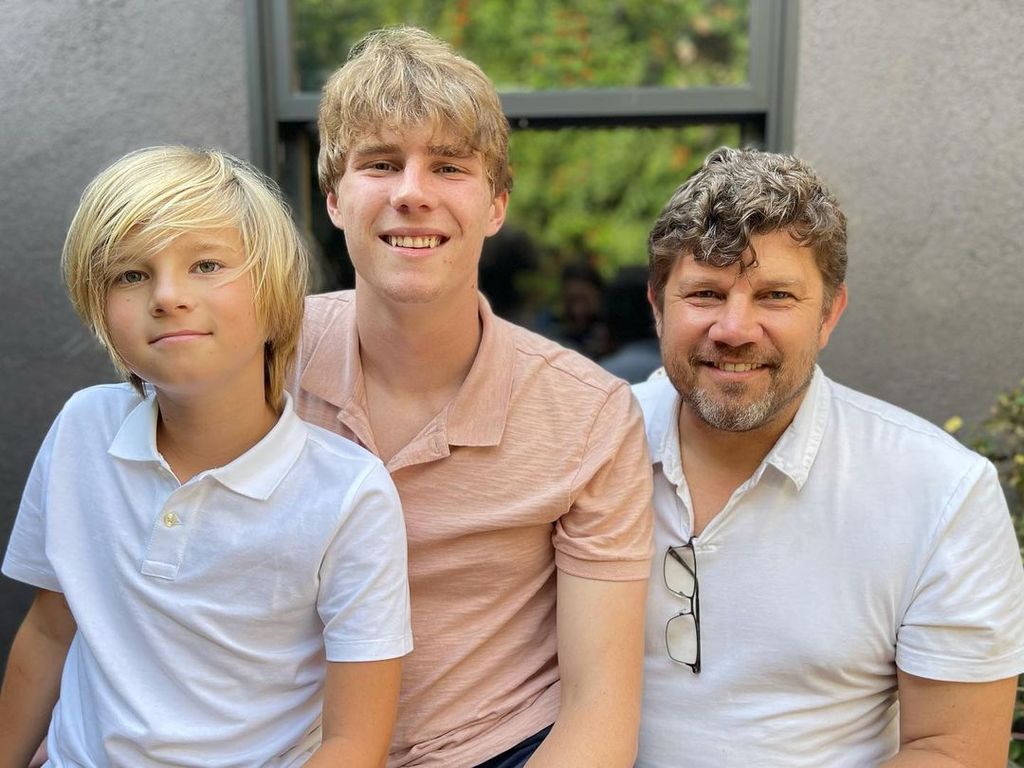 Harrison Ford's grandson towers over famous dad in rare family portrait