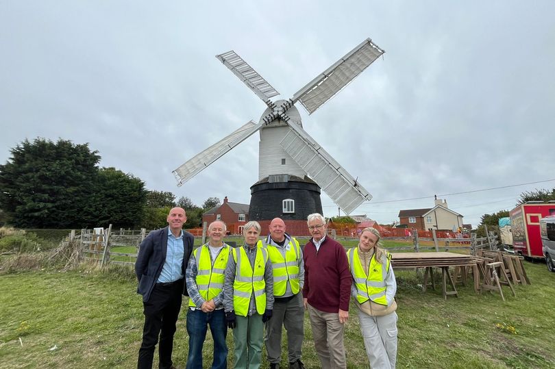 Celebration marks 60 years since restoration of historic Wrawby Windmill