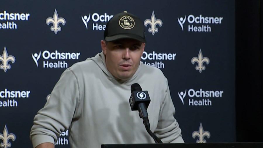 Saints’ head coach Kellen Moore recaps loss against San Francisco 49ers ...