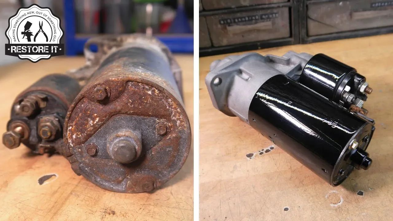 I brought this BMW E30 starter motor back to life!