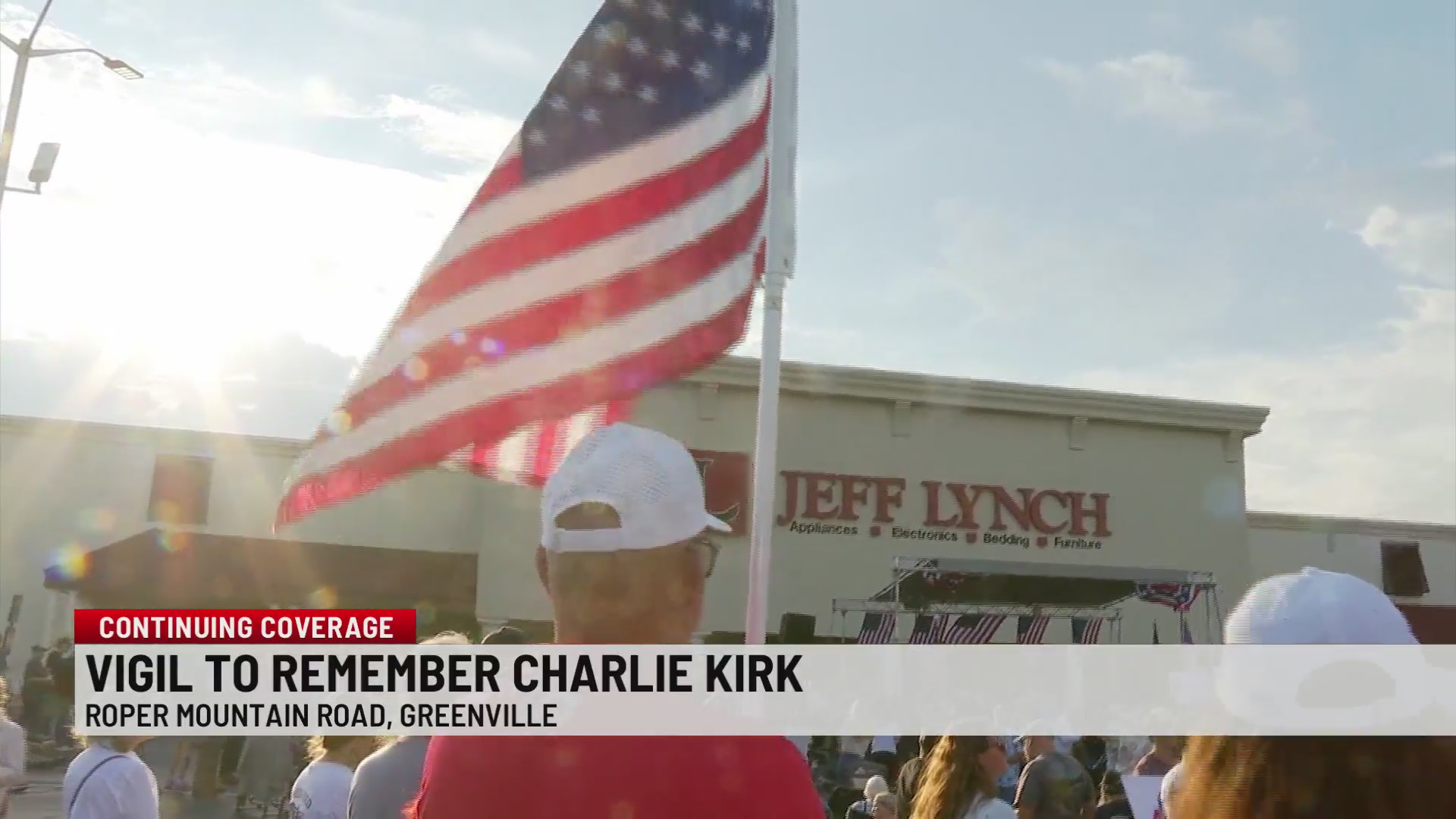 Young Greenville hold vigil for Charlie Kirk