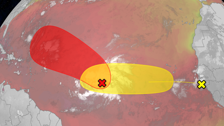 Now Two Areas To Watch In The Atlantic. Development Likely, According ...
