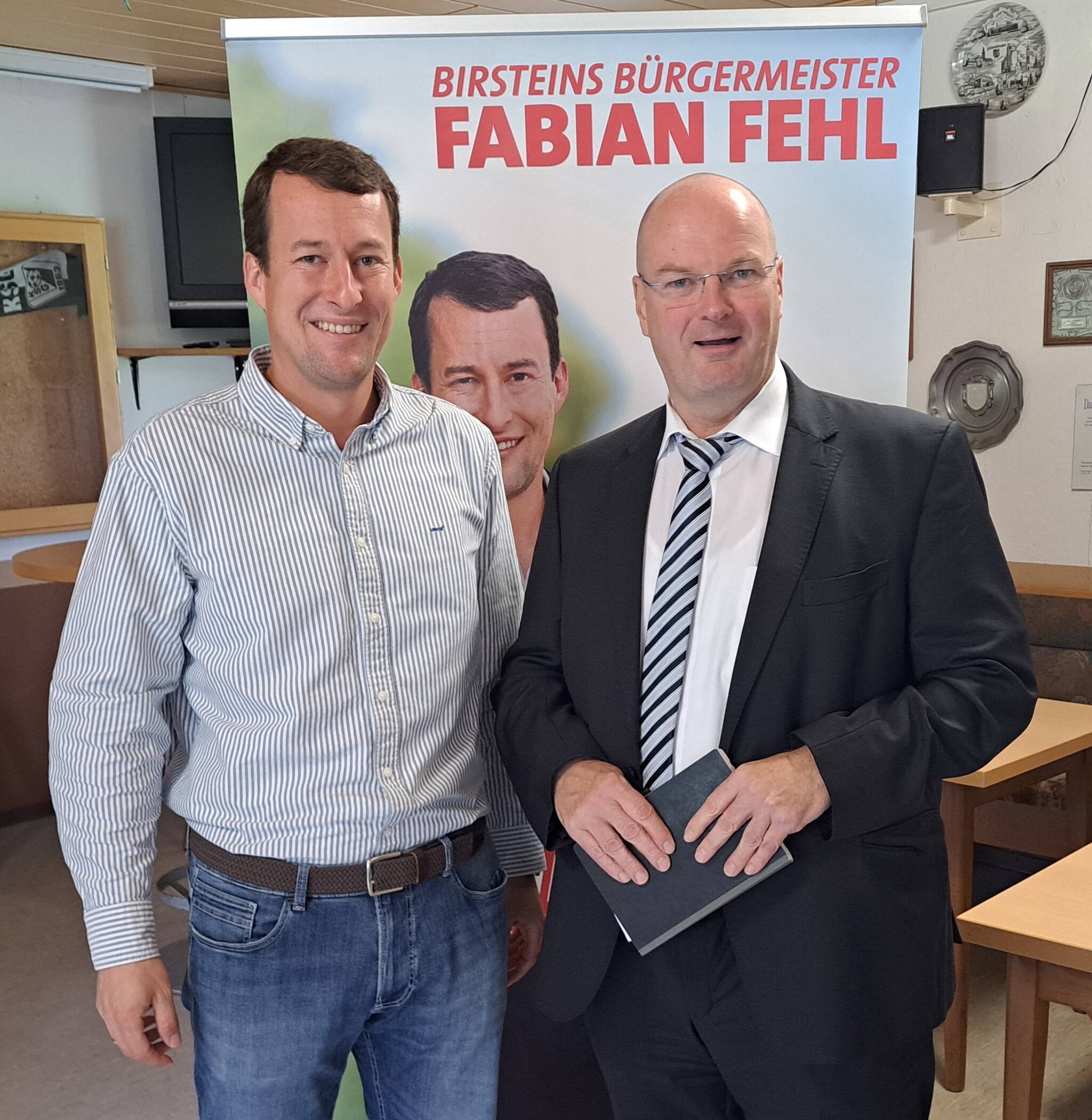 Birstein: Fabian Fehl im Wahlkampf über Wirtschaftsperspektiven