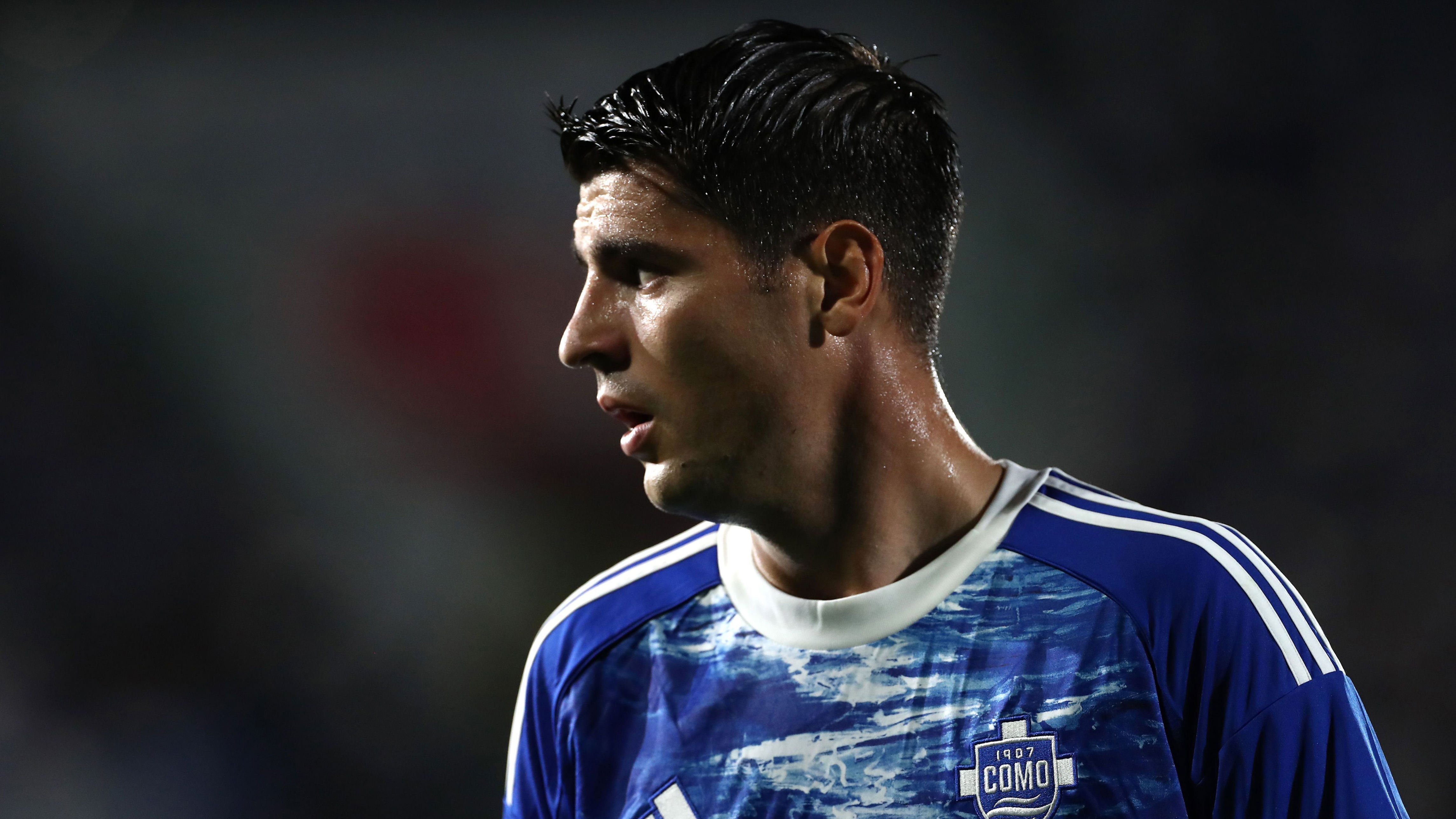 Alvaro Morata fumes at VAR over late Como red card as ex-Real Madrid ...