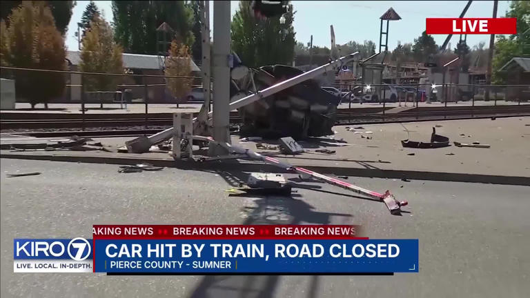 Driver hit by Amtrak train in Sumner in critical condition